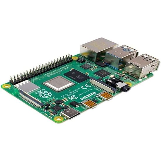 Raspberry Pi 4 Modele B 4 Go ARM-Cortex-A72 4 x 1,50 GHz, 4 Go de RAM ...