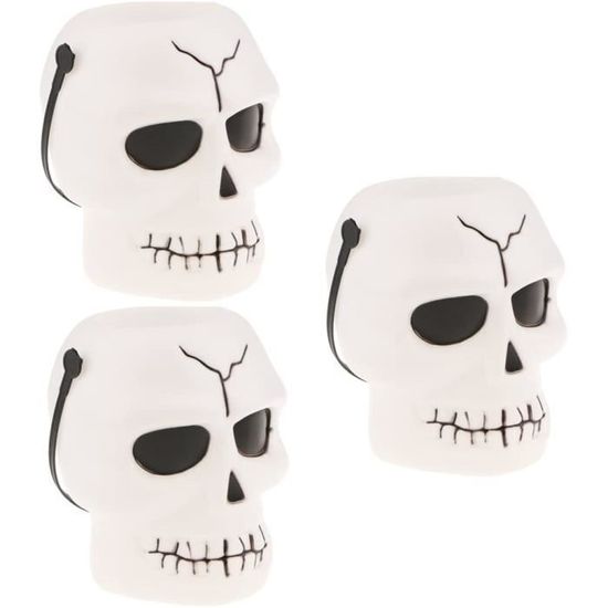 POCHETTE CADEAU3pcs Sac Main Bote Bonbon Lanterne LED Squelettique ...