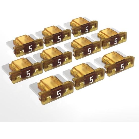 Mini Lp Fusibles À Lame 2A - 30A Fusible Enfichable D'Automobile Choix : 5A Ampère Châtain, 10 ...