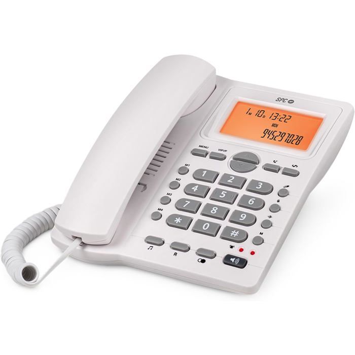Téléphone fixe filaire - FEBEST - Écran clair - 4 mémoires directes ...