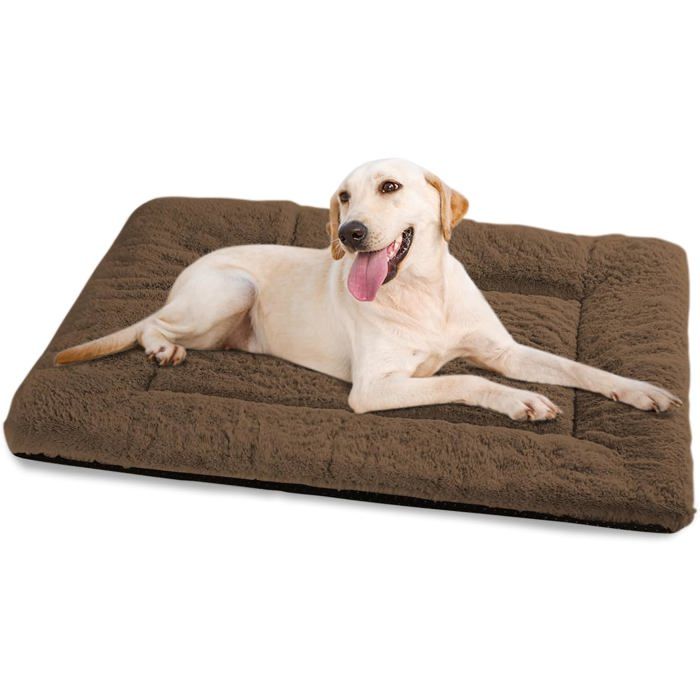 Panier Tapis Grande Taille pour Chien Brun - Matelas 122x75 cm Super ...