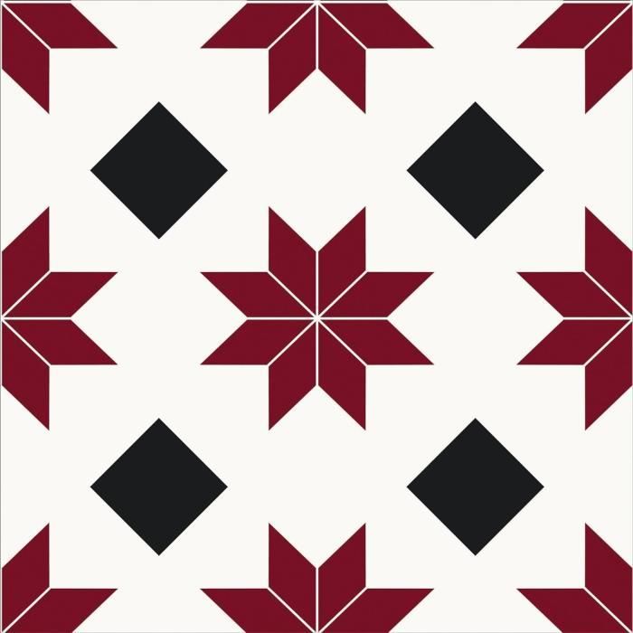 Fp2482 Orion Lot De 10 Dalles De Sol Autocollantes Rouge[u214 ...