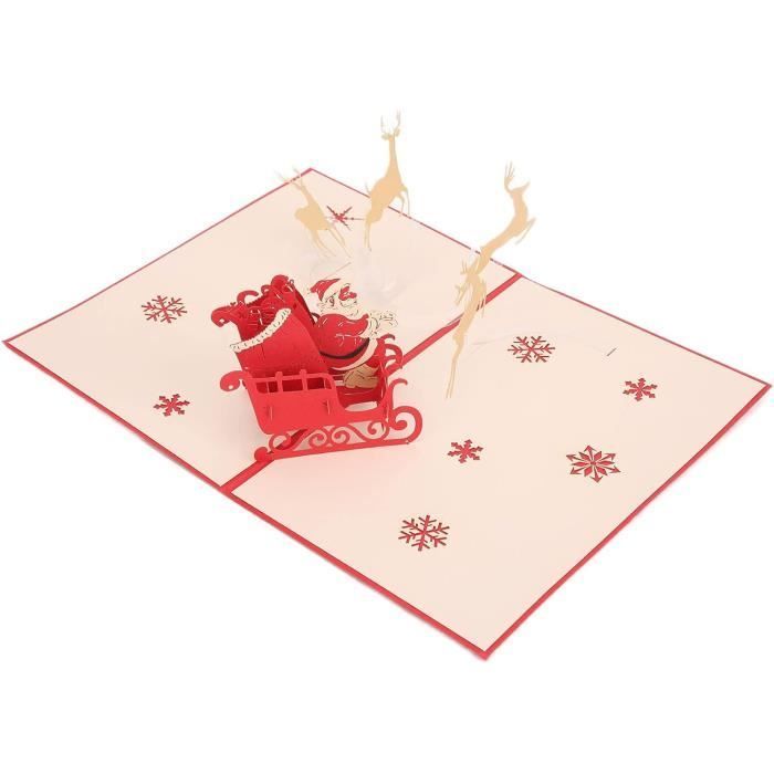 Carte De Voeux, Cartes De Noël 3D Élégantes Avec Une Structure En Trois ...