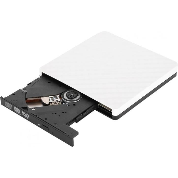Lecteur CD DVD VCD Externe, USB 3.0 Portable Ultra Mince Lecteur ...