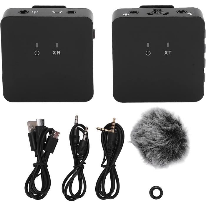 Microphone Lavalier Sans Fil, Volume De Sortie Réglable À Faible Bruit 45Hz-20Khz Pour Micro ...