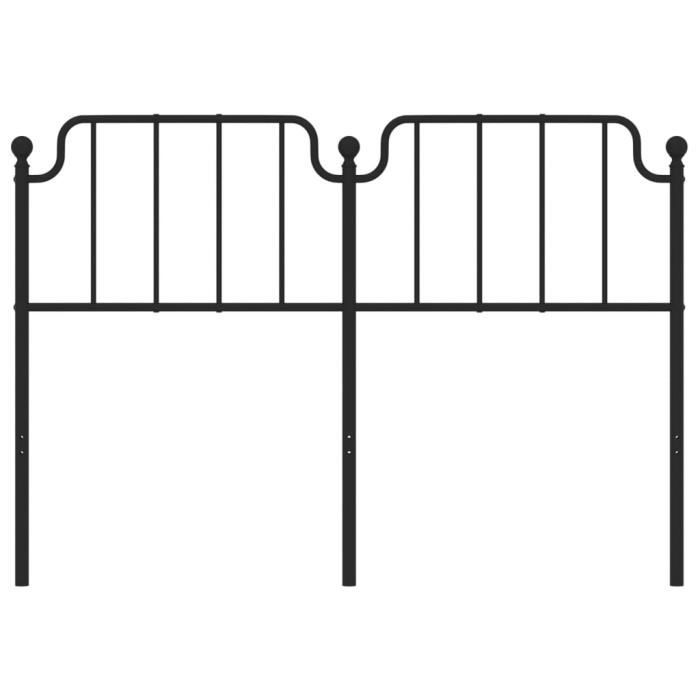Tête de lit métal noir KEENSO 140 cm AB373920 84506 - Cdiscount Maison