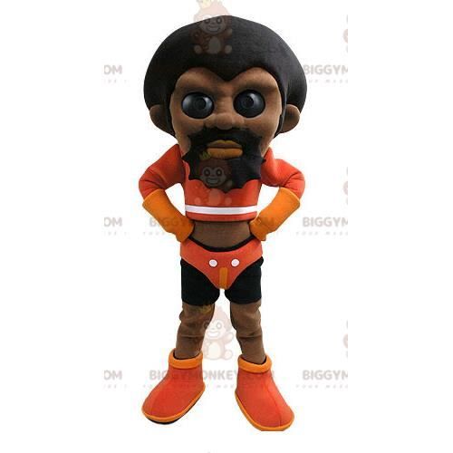 Costume de mascotte BIGGYMONKEY™ d'homme afro-américain en tenue de ...