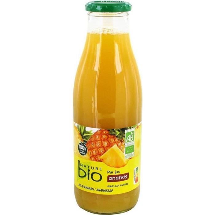 Nature Bio Jus d'ananas BIO 75 cl - Cdiscount Au quotidien
