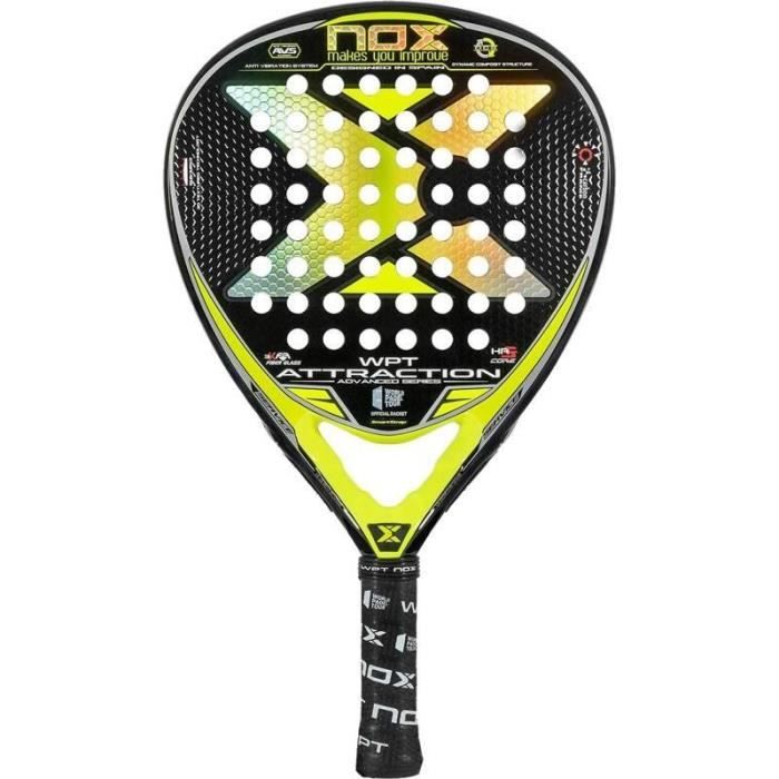Raquette de padel Nox Attraction Wpt Advanced Series - black/yellow ...