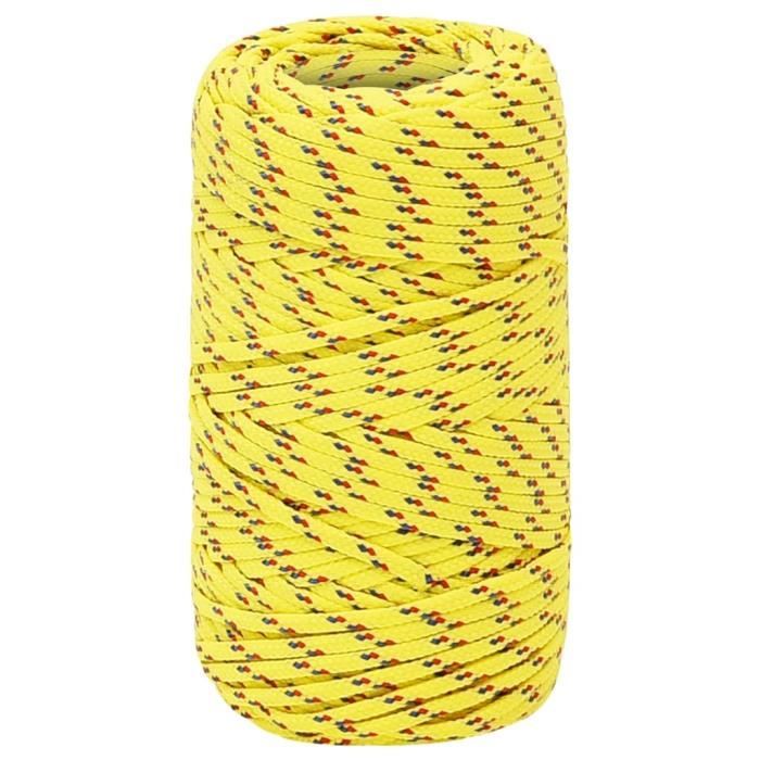Corde de bateau - PWSHYMI - B23261 - Jaune - 2 mm - 25 m en ...