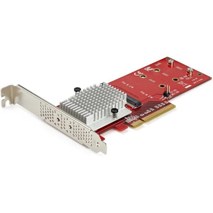 Carte Adaptateur Ssd Double M.2 Pcie - X8 - X16 Double Ssd M.2 Nvme Ou ...