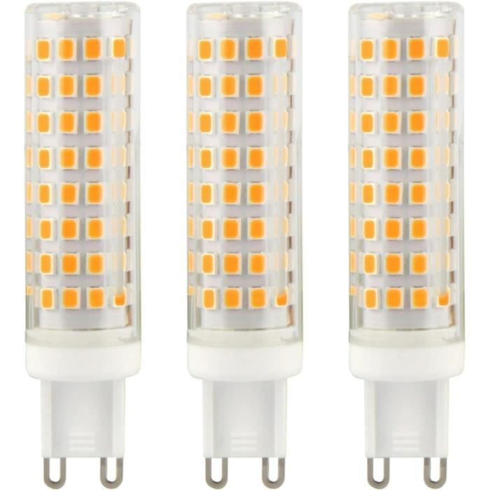 LED line Ampoules G9 1080lm, 220V, 12W (équivalent 100W Ampoule Halogène), 270o Angle, Lot de 3 ...