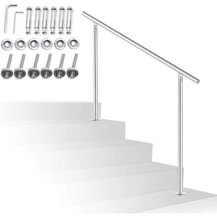 OUNUO Main courante en acier inoxydable, pour escaliers, balustrade ...