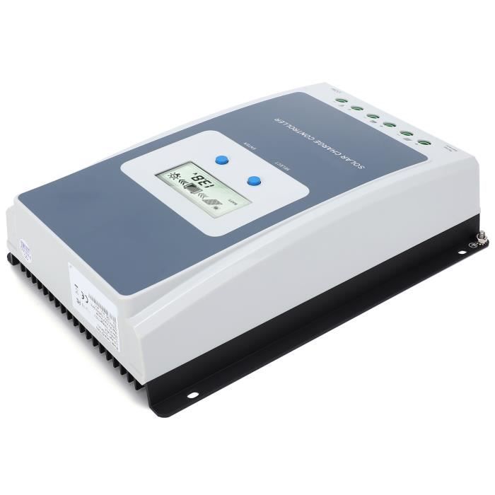 ZER- Régulateur solaire 12V / 24V Contrôleur de Charge Solaire MPPT Régulateur Affichage LCD 40A ...