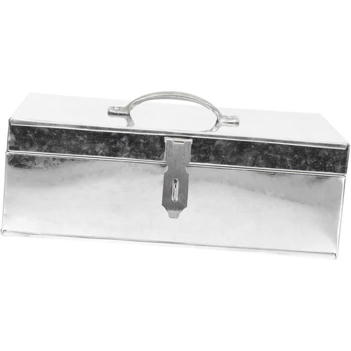 1 Pc Feuille Boîte Boîte En Fer Boîte À Outils En Acier Bac De ...