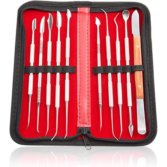 Outils De Sculpture Outil Modelage: 10 Pcs Outils Poterie Avec Sac De ...