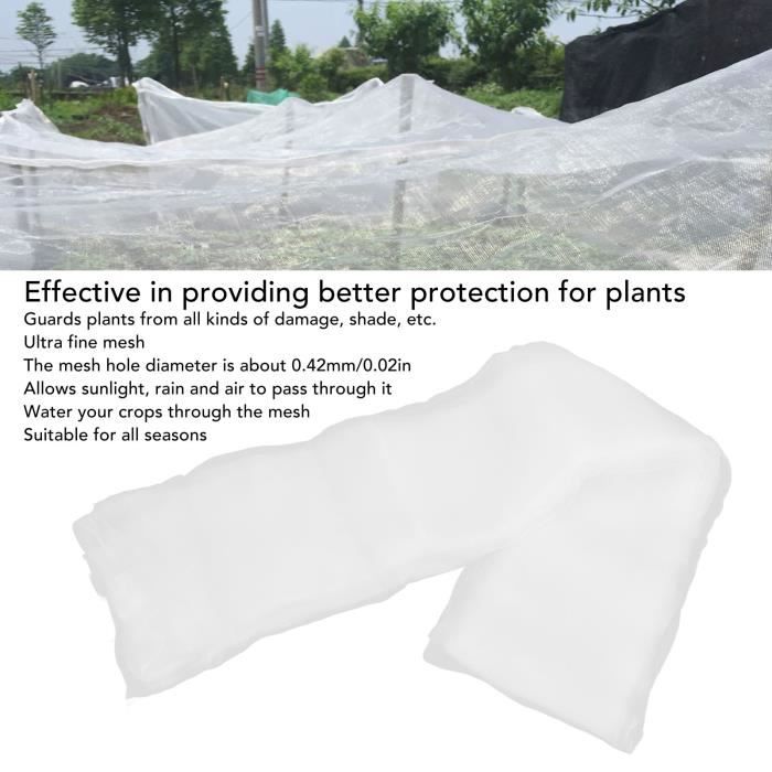 Filet de protection anti-insectes en maille fine pour jardin, serre ...