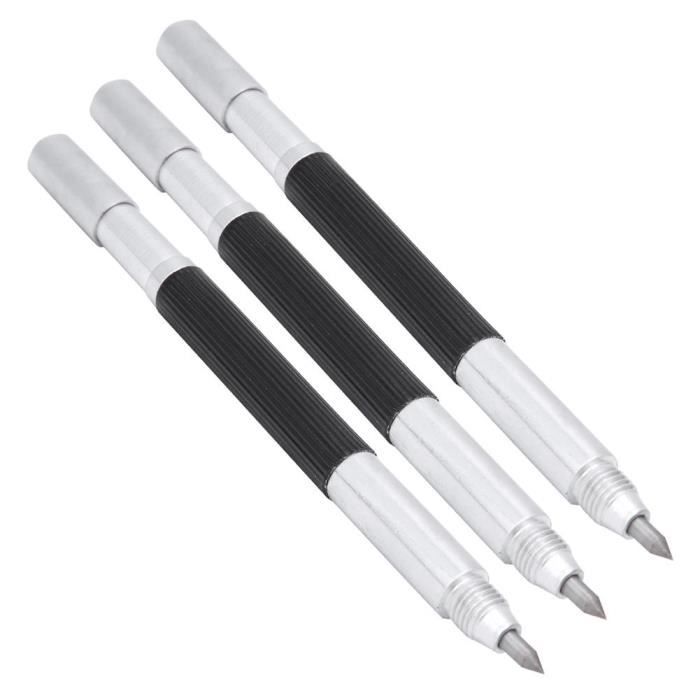 YOSOO stylo traceur à double pointe 3 pièces Double pointe de carbure ...