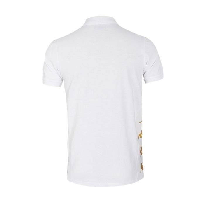 Polo homme Kappa Gastio blanc - Slim Fit, manches courtes, L ...