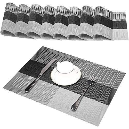Sets De Table Lot De 6 Anti-Glissant En Pvc Napperon Lavables(45X30Cm ...