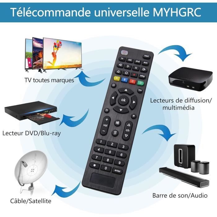 Telecommande Universelle Pour Tous Les Téléviseurs, Lecteurs Blu-Ray ...