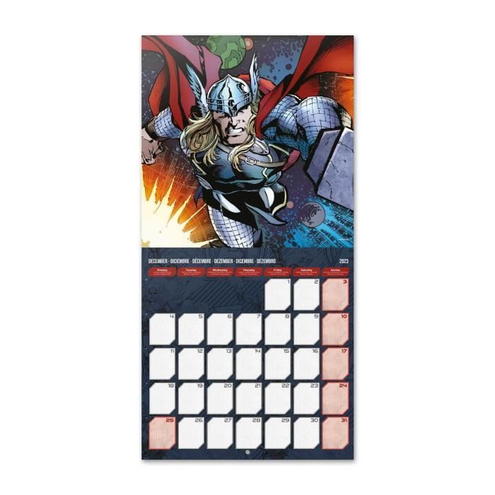 2023 Marvel Avengers Comic Book Calendrier mural 2023 - Cdiscount Beaux ...