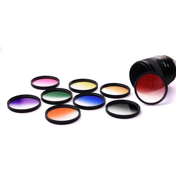 52mm Kit de Filtres Couleur Graduelle Pour Nikon - Cdiscount Appareil Photo