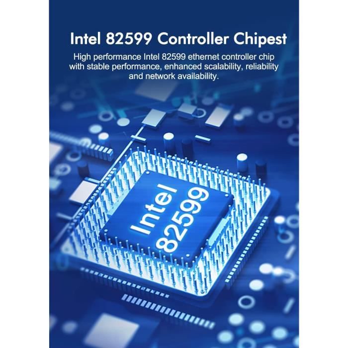 10Gbe Pcie Carte Réseau Dual Sfp+ Ports. Intel X520-Da2- X520-Sr2 ...