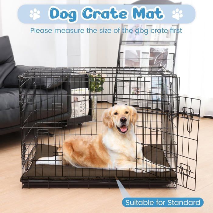 Panier Tapis Grande Taille pour Chien Brun - Matelas 122x75 cm Super ...