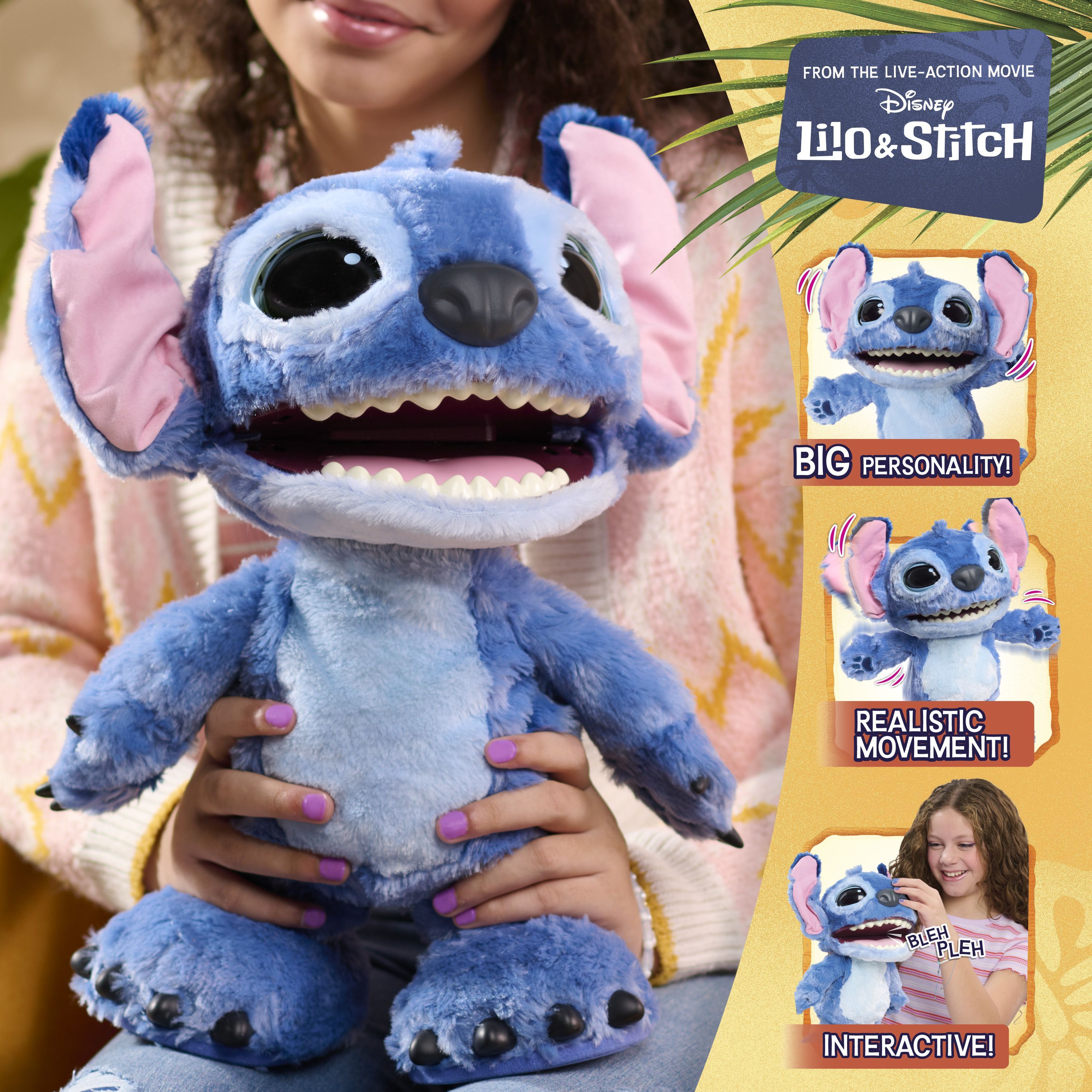 Peluche intéractive ultimate - STITCH - Live action - 23 cm - Dès 5 ans ...