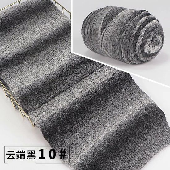 Fil à tricoter à la main 2 boules x 100g,pour tricoter des écharpes ...