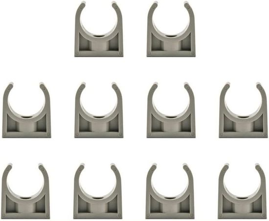 Lot de 10 colliers de serrage DN20 PPR de 25 mm de type U, support de ...