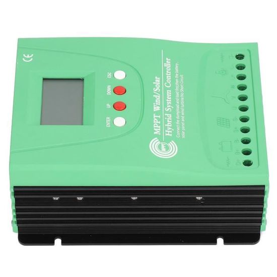 SURENHAP Contrôleur hybride solaire éolien Contrôleur de Charge Hybride Solaire Éolien 12V 24V ...