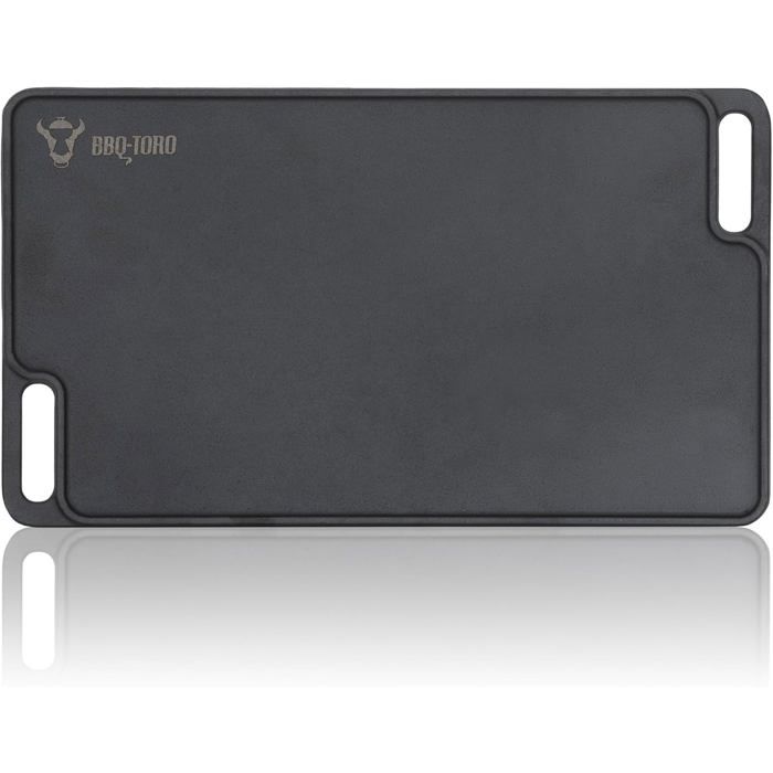 Plaque de cuisson rectangulaire en fonte avec poignées - 40 x 23 cm ...