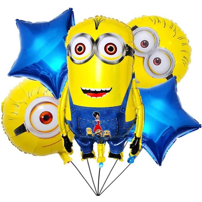 Ballons anniversaire feuille ballon Minions feuille enfants ...