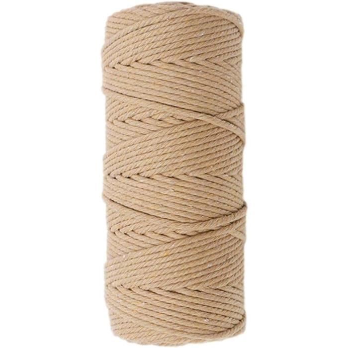 Corde De Tissage De Corde De Coton De 3 Mm, Corde De Macramé Naturelle ...