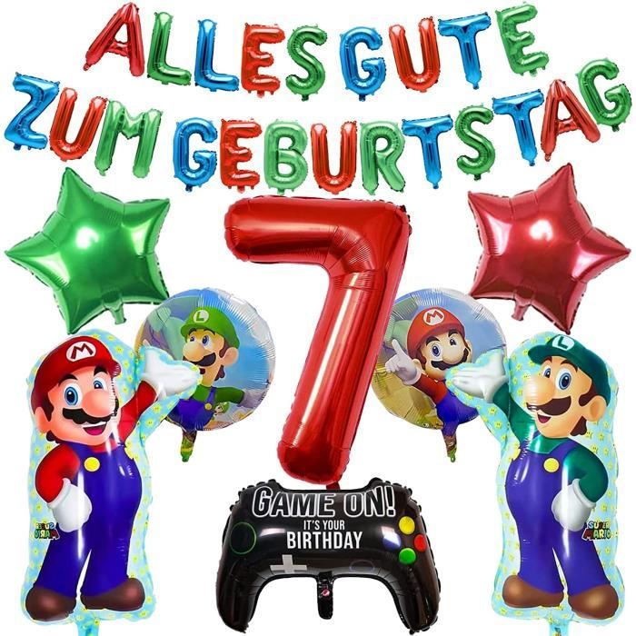 Mario Anniversaire Ballon,Mario Ballon Kit,Deco Anniversaire Mario ...