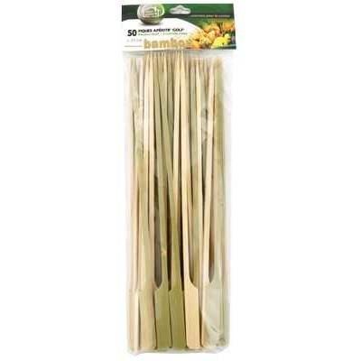 50 Piques Cocktail Bambou piques Apéritif Golf - La cave Cdiscount