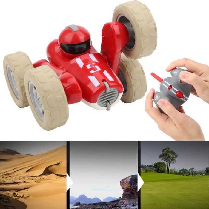 Modèle de voiture Voiture de Cascade Télécommandée Rétro à Double Face 2,4G Éclairage Cool Son ...