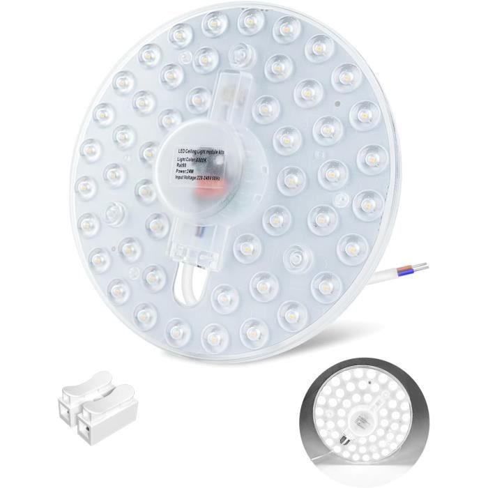 24W Module Anneau Led, Avec Support Magnétique Retrofit 6000K Blanc ...