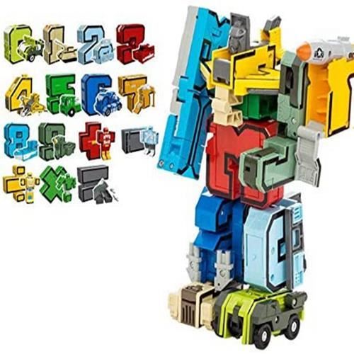 Dotopon Jouet de Robot de Nombre de Transformation, Blocs éducatifs ...