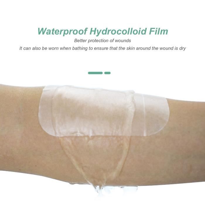UNE®5 pièces/boîte pansement hydrocolloïde ultra-mince pâte de ...