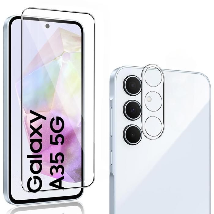 Verre Trempe et Protection Camera Arriere Transparent Pour Samsung ...