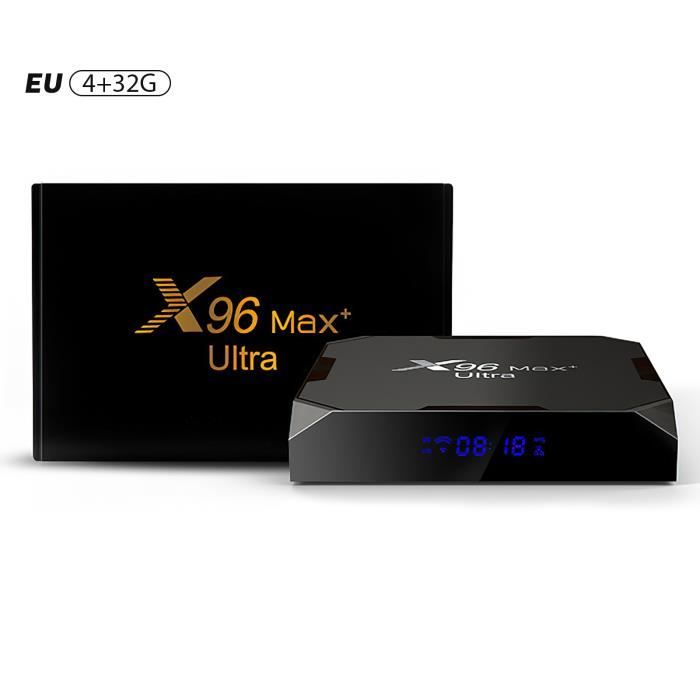 Boitier iptv X96MAX Ultra Android 11.0 STB 4+64G Amlogic S905X4 Quad ...
