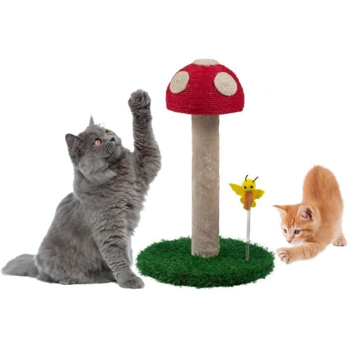Griffoir Pour Chat Grattoir Chat Avec Motif Champignon Avec Trois ...