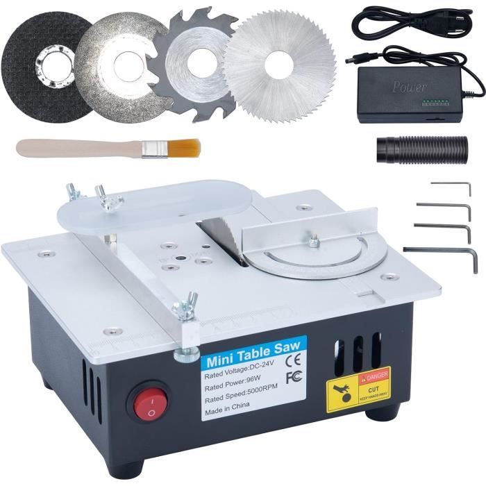 Umelee Mini scie à table 96 W, avec vitesse réglable et hauteur de lame ...
