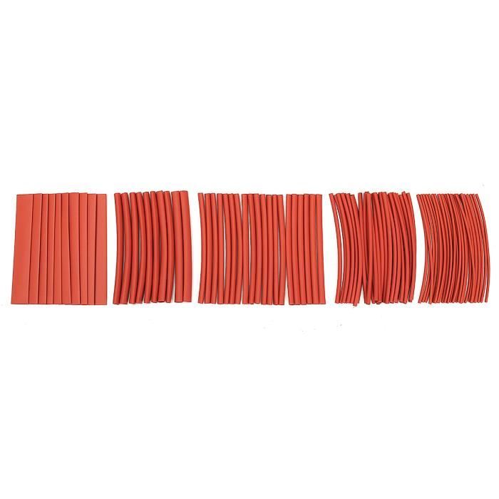 TEMPSA KIT 100x Gaine Thermo Rétractable 2:1 RSFR-H Type H Tuyau ROUGE ...