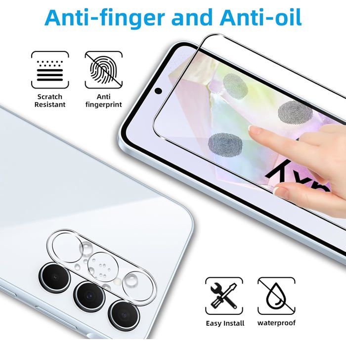Verre Trempe et Protection Camera Arriere Transparent Pour Samsung ...