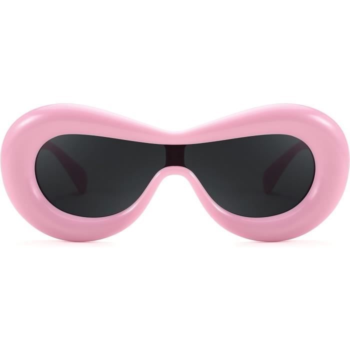 Y2K Lunettes De Soleil Gonflées Pour Femme Cool Futuriste Lunettes De ...