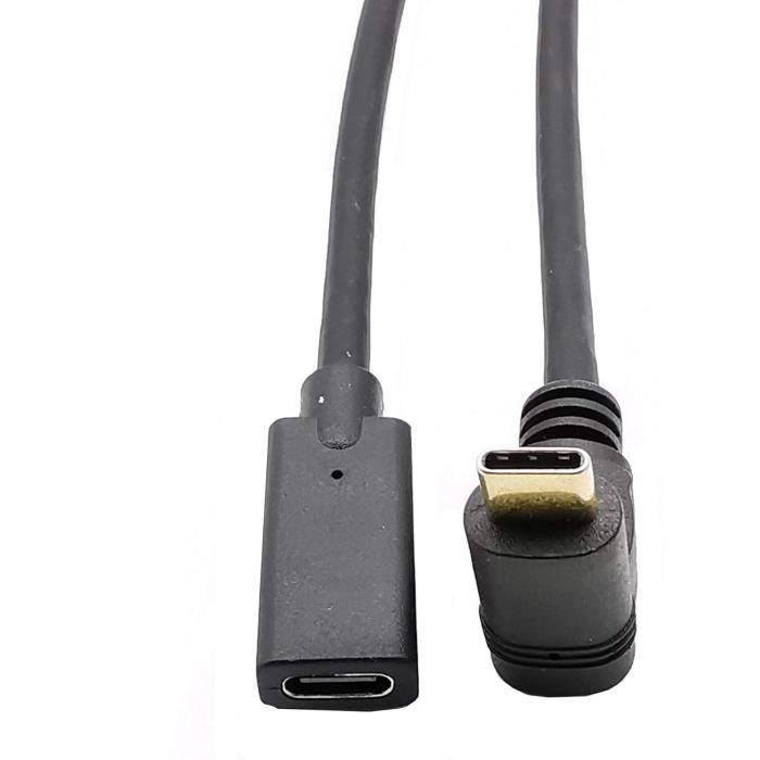 Câble D'Extension Usb-C De 20 Cm - Type C Mâle Vers Usb 3.1 Femelle ...